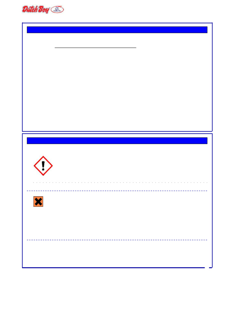 D7510 Dutchboy Nalcrete Paint SDS | PDF | Dangerous Goods | Toxicity