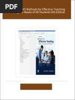 Methods For Effective Teaching | PDF