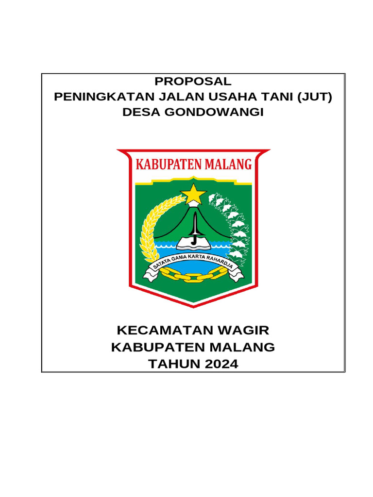 Contoh PROPOSAL RABAT JUT SUKO | PDF