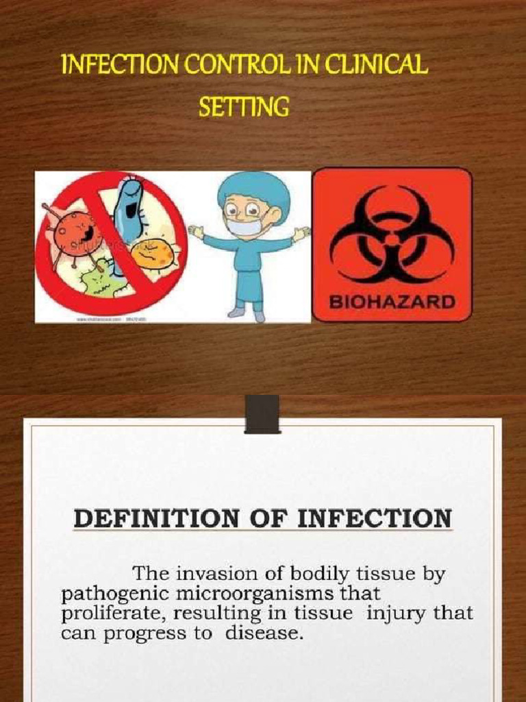 Introduction To Infection Control in Clinical Setting Infection | PDF