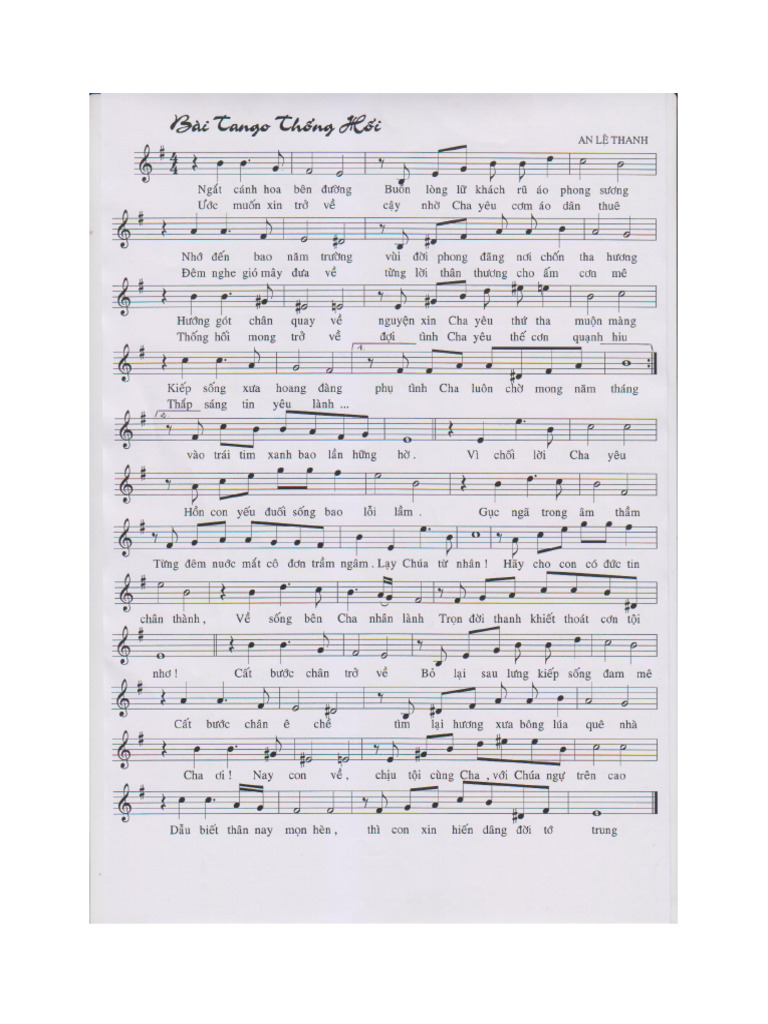 Bai Tango Thong Hoi | PDF