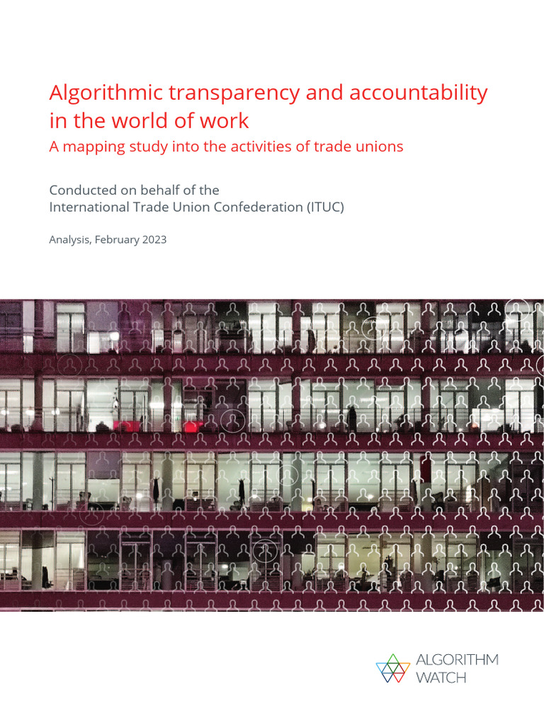 2023 AlgorithmWatch ITUC Report | PDF | Trade Union | International Labour Organization