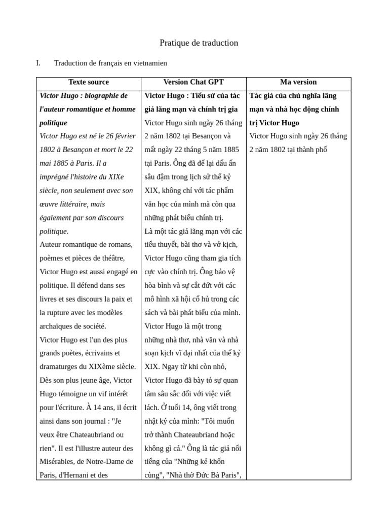 Pratique de Traduction | PDF
