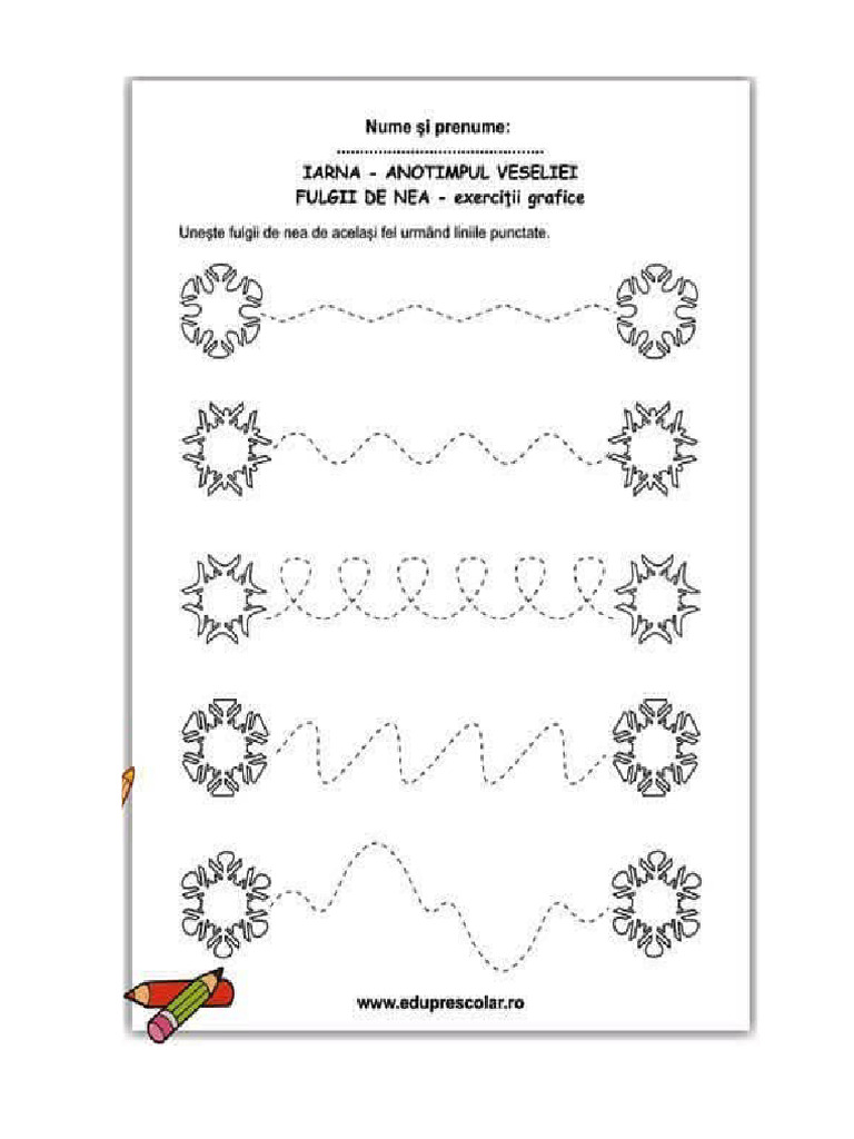 fulgi de nea exerciții grafice | PDF