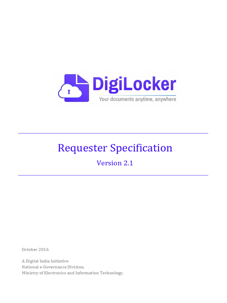 Digital Locker Requester API Specification v2 1 | PDF | J Query | World Wide Web