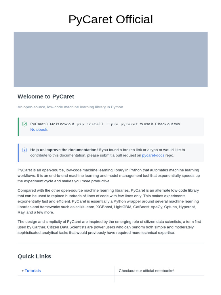 Pycaret | PDF | Dependent And Independent Variables | Machine Learning