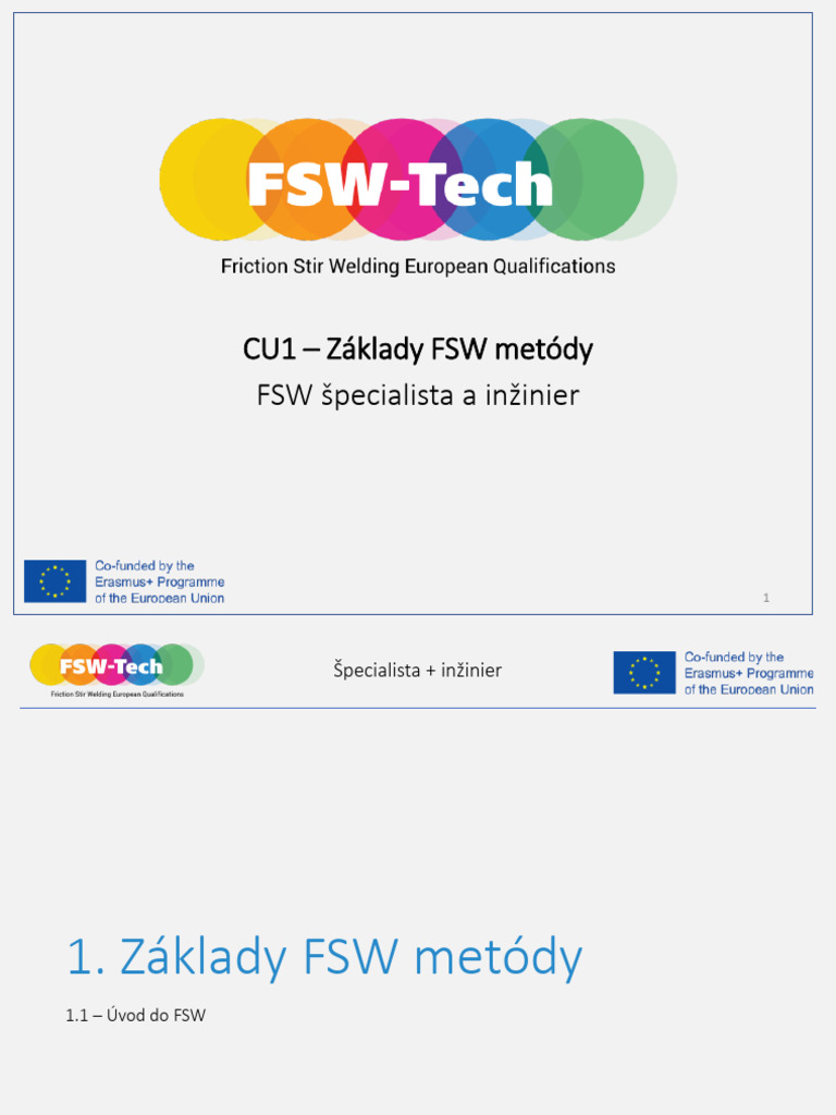 CU01 FSW Fundamentals - SK | PDF