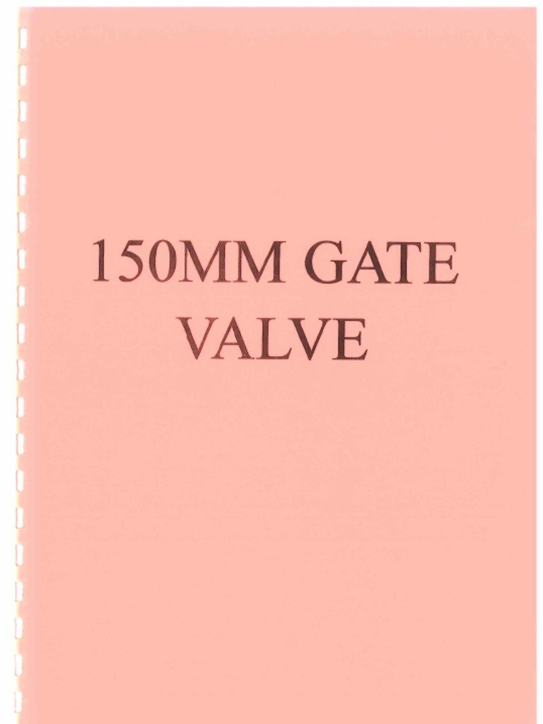 150mm Gate Valve (AFA) | PDF
