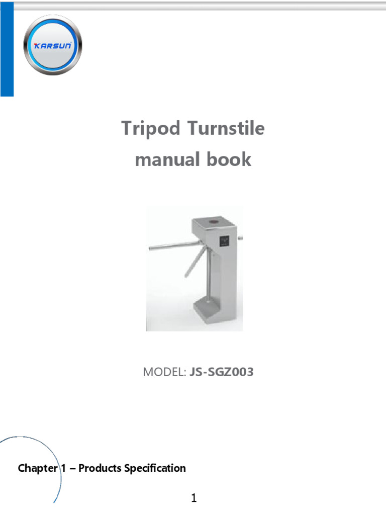 Tripod Turnstile-SGZ003 Installation Guidance | PDF | Mains Electricity ...