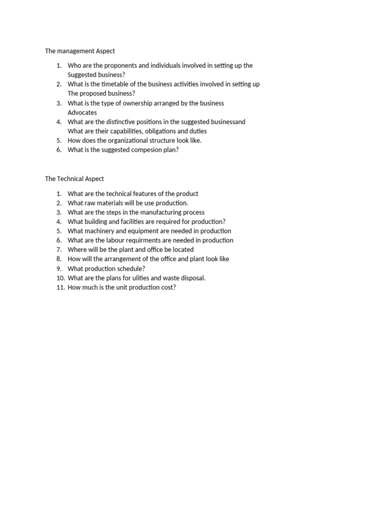 The Management Aspect | PDF