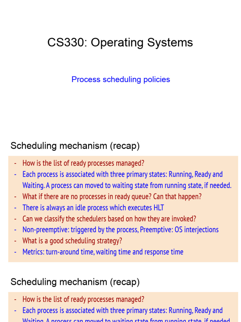 Sched Policy | PDF | Scheduling (Computing) | Computing