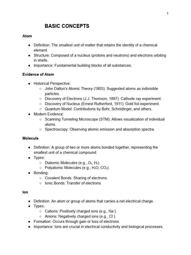 BASIC CONCEPTS | PDF | Stoichiometry | Mole (Unit)