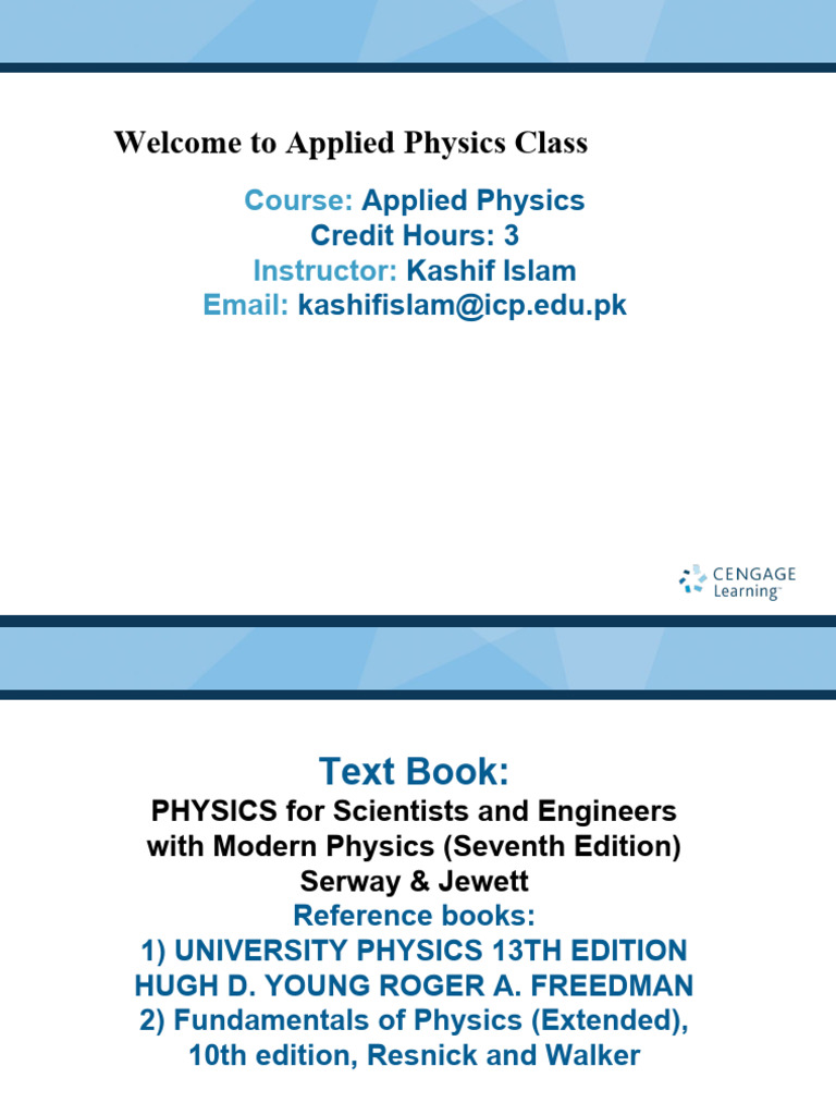 Physics Lecture #1 | PDF | Velocity | Speed
