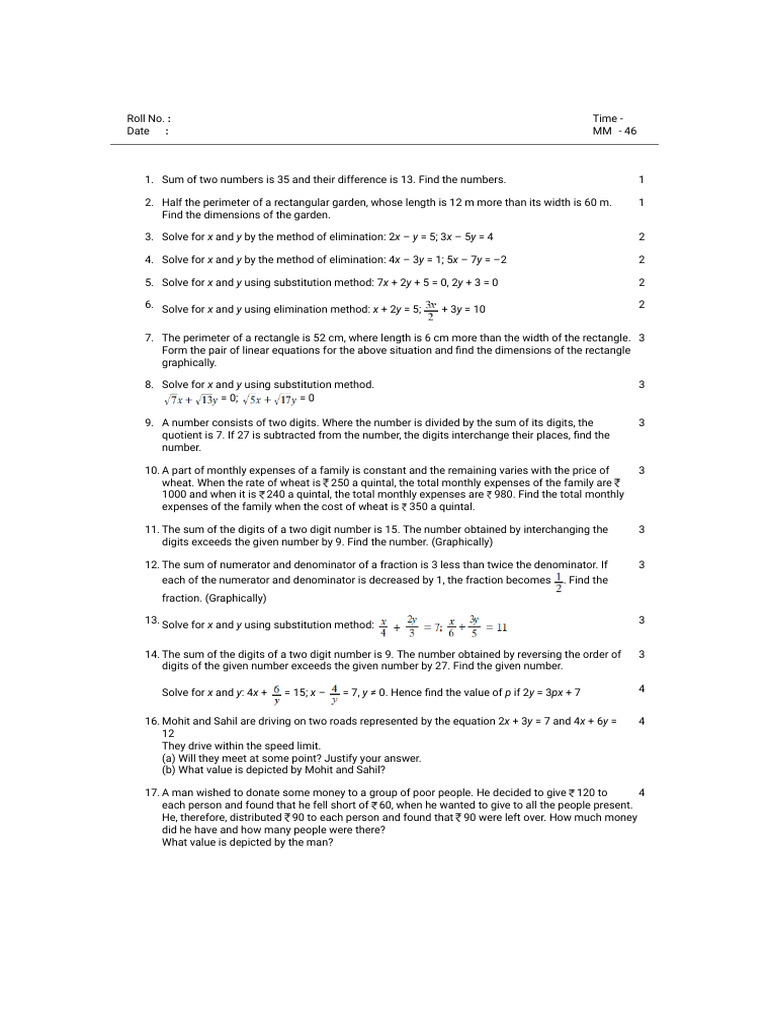 Math Problem Solving Techniques | PDF | Length | Numbers