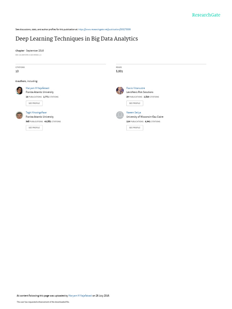 Deep Learning Applications and Challenges in | PDF | Deep Learning ...