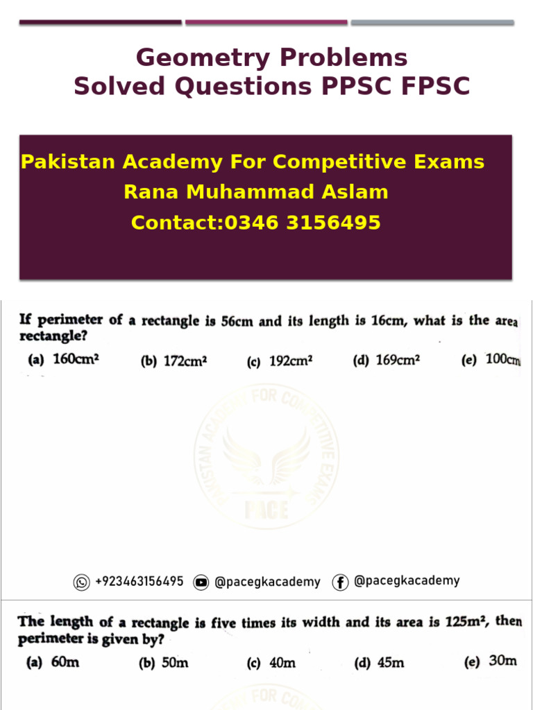 Geometry Problems | PDF