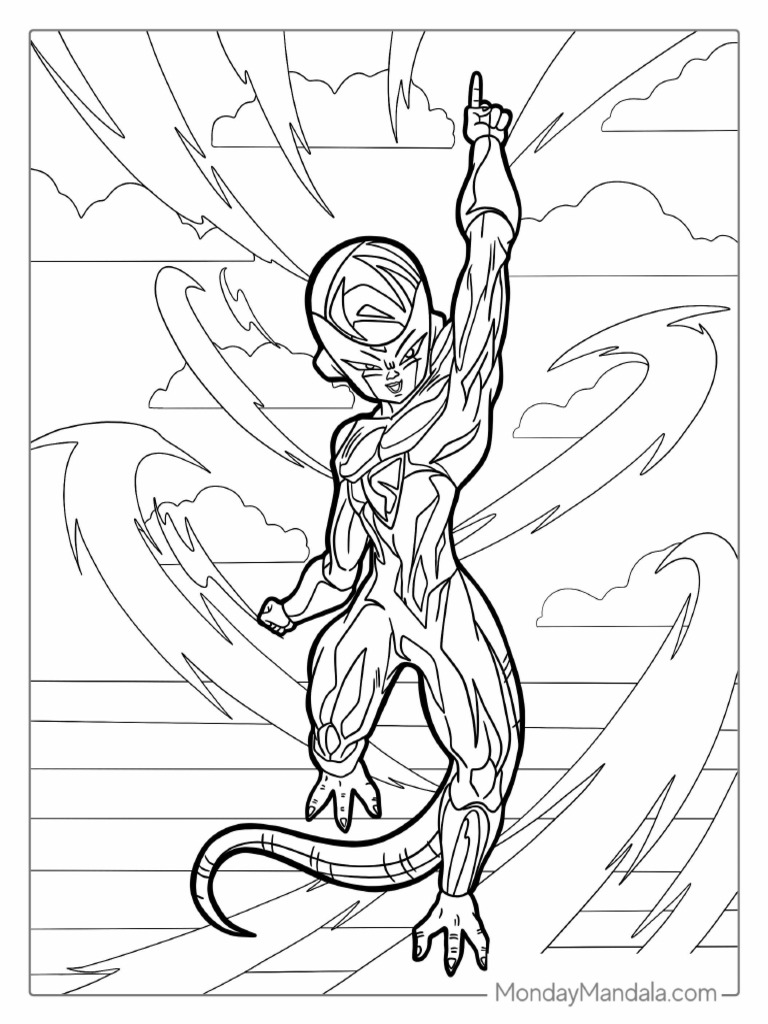 Frieza Coloring Sheet | PDF