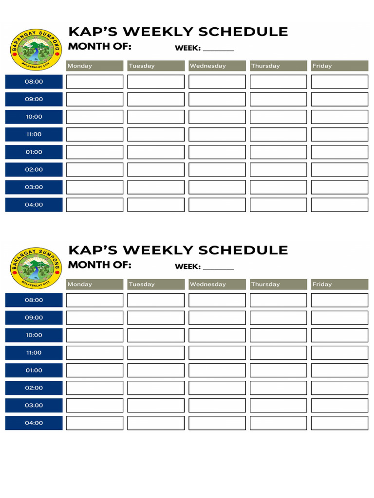 Kap's Sched | PDF