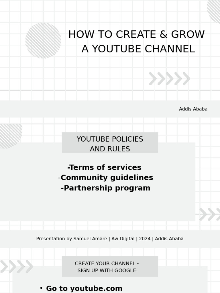 How To Create and Grow Yt | PDF | You Tube | Software