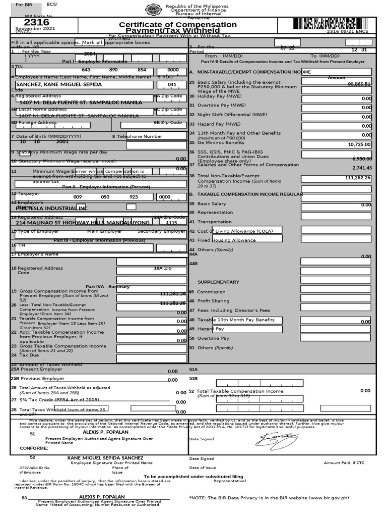 2316 Sanchez | PDF | Cost Of Living | Employment