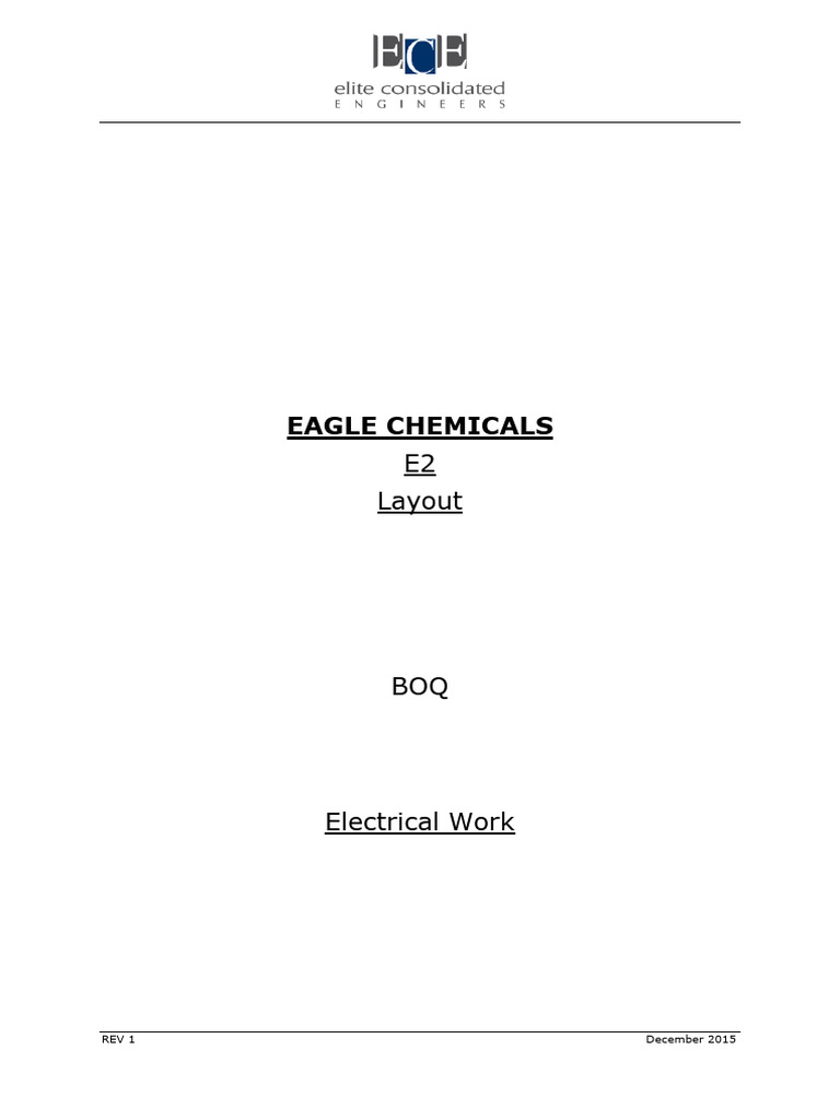 16000-Electrical - BOQ -Layout- Rev.1 Copy | PDF | Electrical Connector | Transformer
