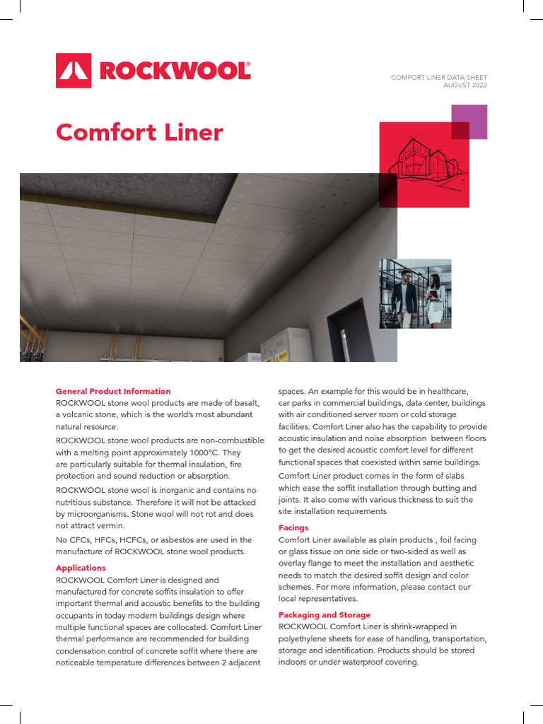 ROCKWOOL Comfort Liner Insulation Guide | PDF | Water | Thermal Insulation