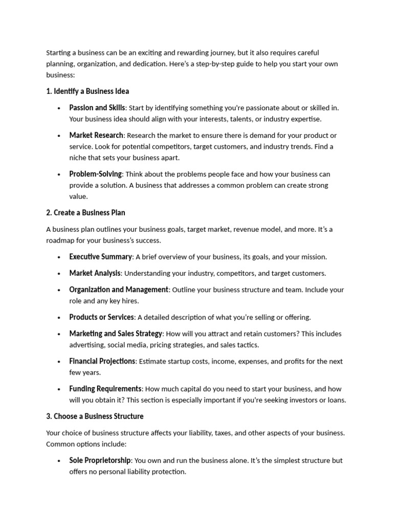 How to start business | PDF