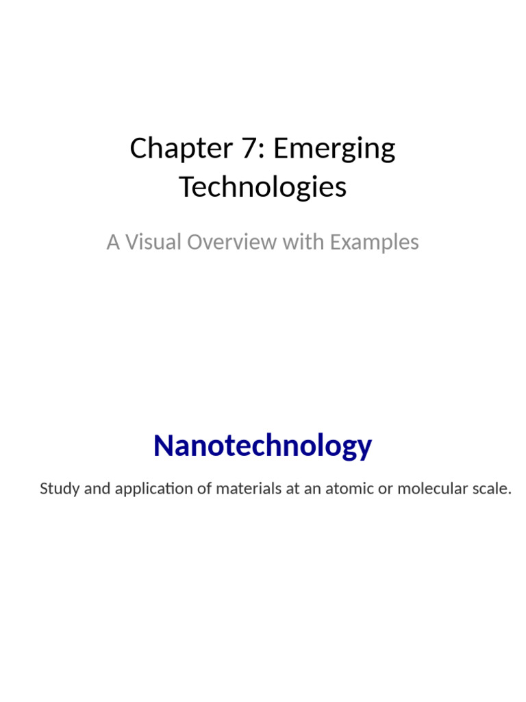 Overview of Emerging Technologies | PDF