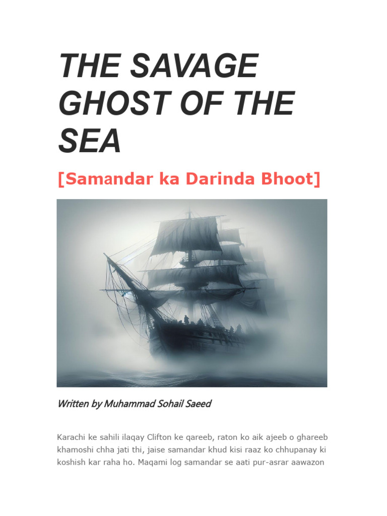 The Savage Ghost of the Sea | PDF
