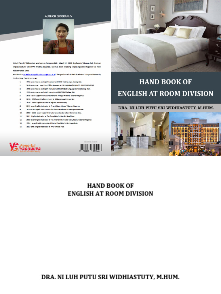PDF Handbook English Room Division | PDF | Hotel | Restaurants
