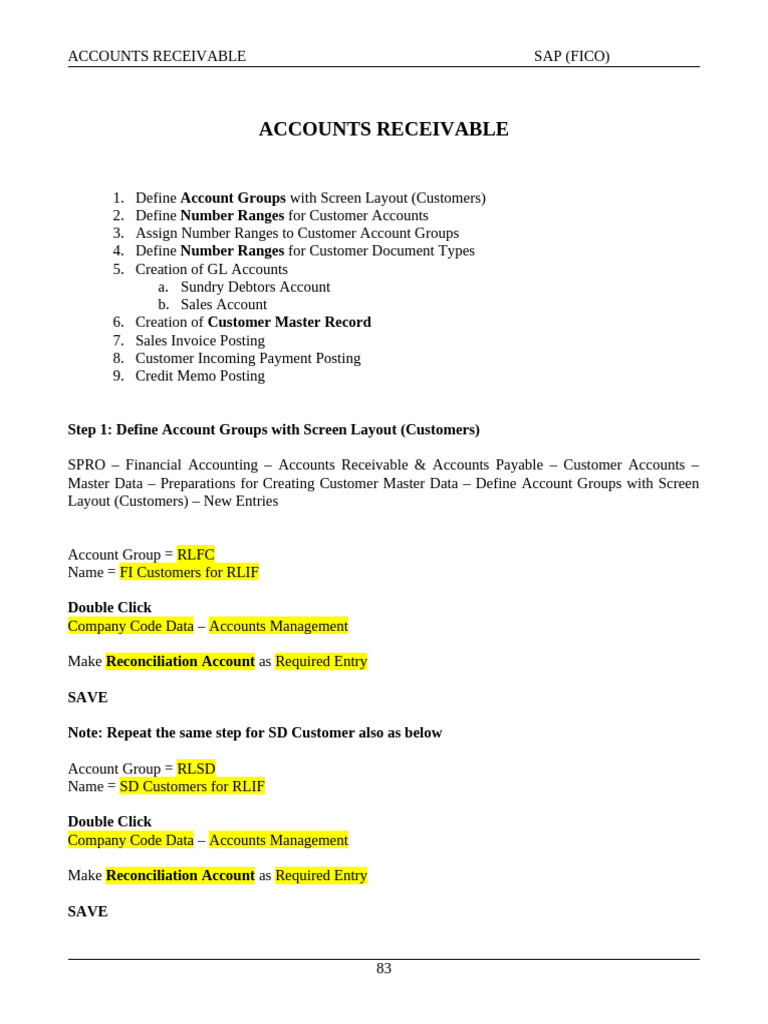 ACCOUNTS RECEIVABLE | PDF | Accounts Payable | Payments