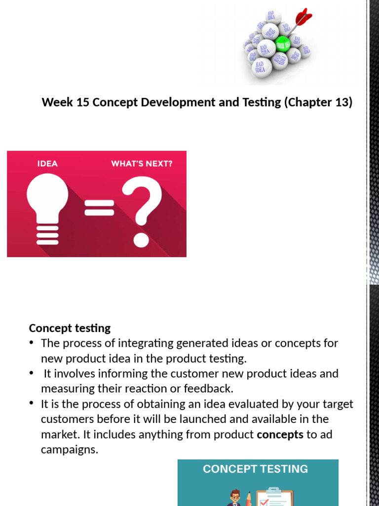 13 - Concept Development and Testing (Chapter | PDF
