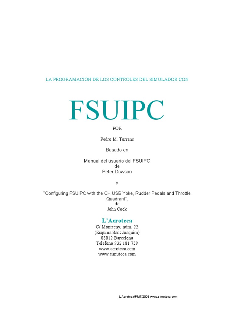 FSUIPC | PDF | Avión | Eje