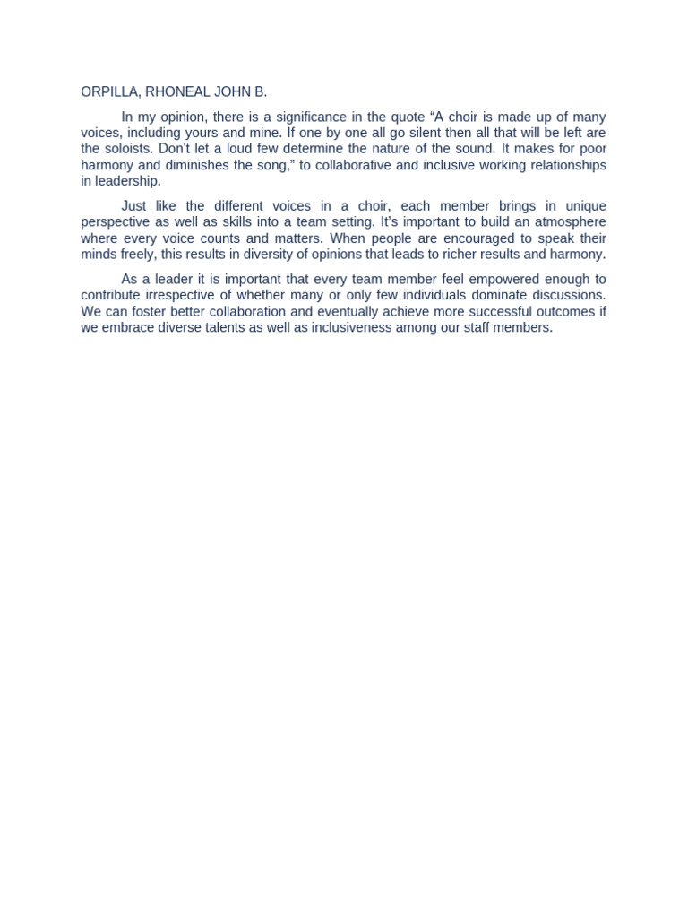 Building Collaborative and Inclusive Working Relationship | PDF