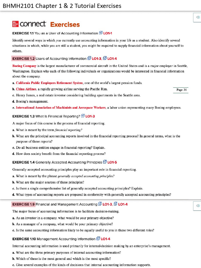 BHMH2101 - Ch01&02 Ex | PDF