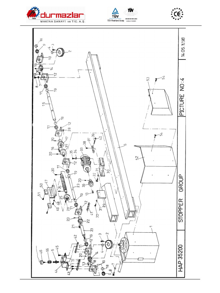 Drawing No - 4 Stopper Group | PDF | Piston | Mechanical Engineering