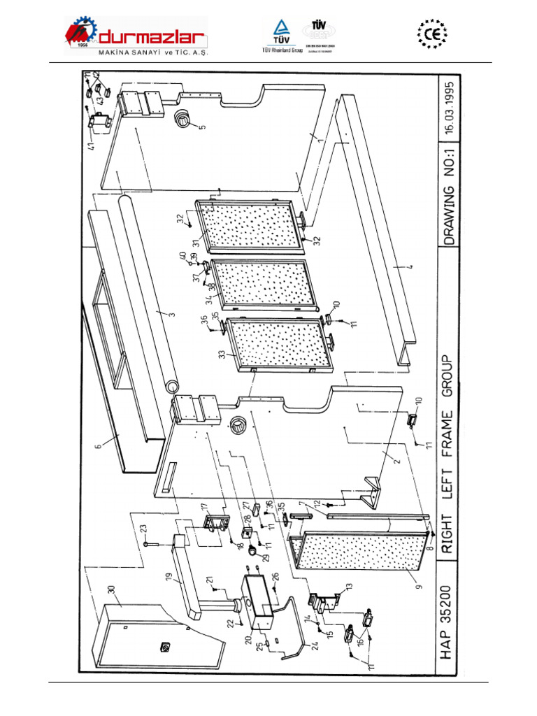 Drawing No - 1 Right Left Frame Group | PDF