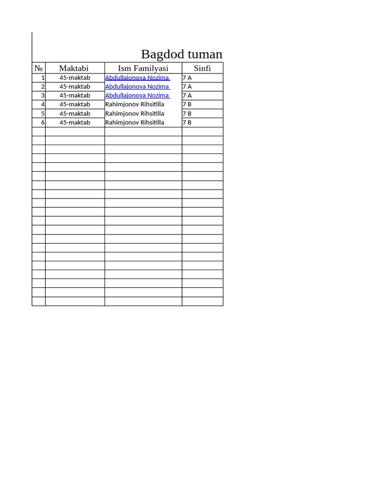 Bir Million Dasturchi - Maktab | PDF