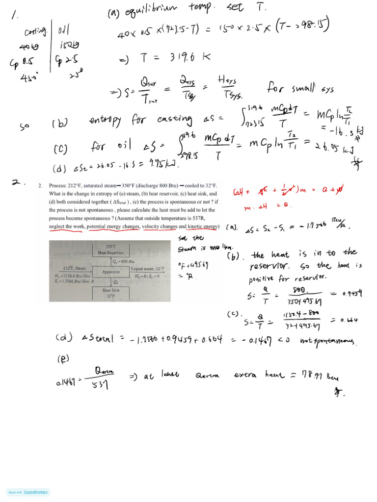 Thermodynamics Calculations Guide | PDF | Thermodynamics | Continuum ...