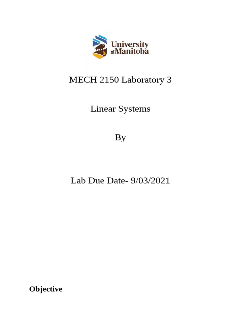 MECH 2150 Laboratory 2 | PDF