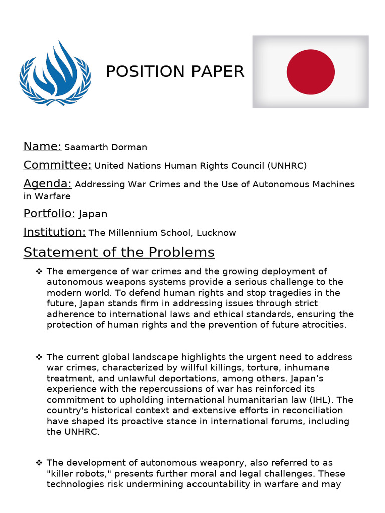 Proposition Paper The Done Deal | PDF | War Crime | International ...