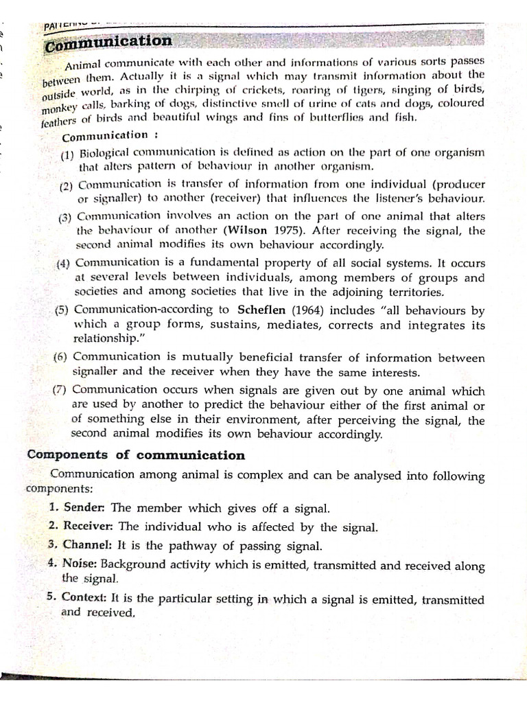 Animal Communication | PDF