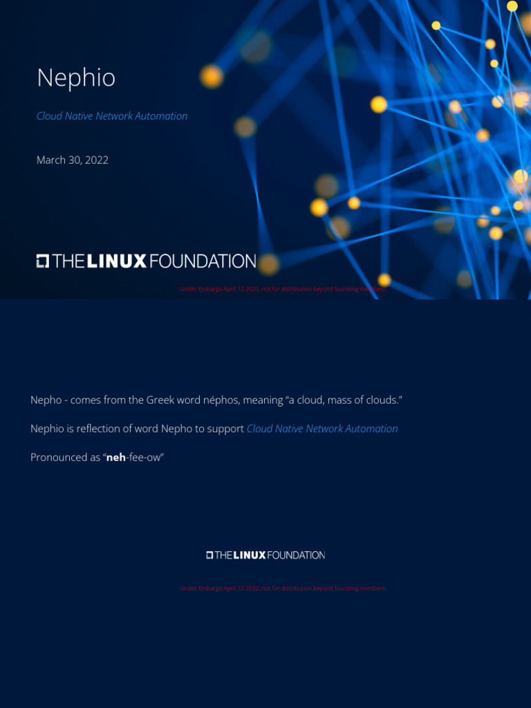 Nephio Launch Short Deck Ver 1.0 | PDF | Cloud Computing | Computing