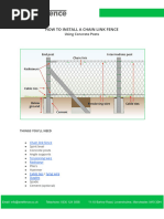 Colorbond Steel Fence Installation Guide | PDF | Materials