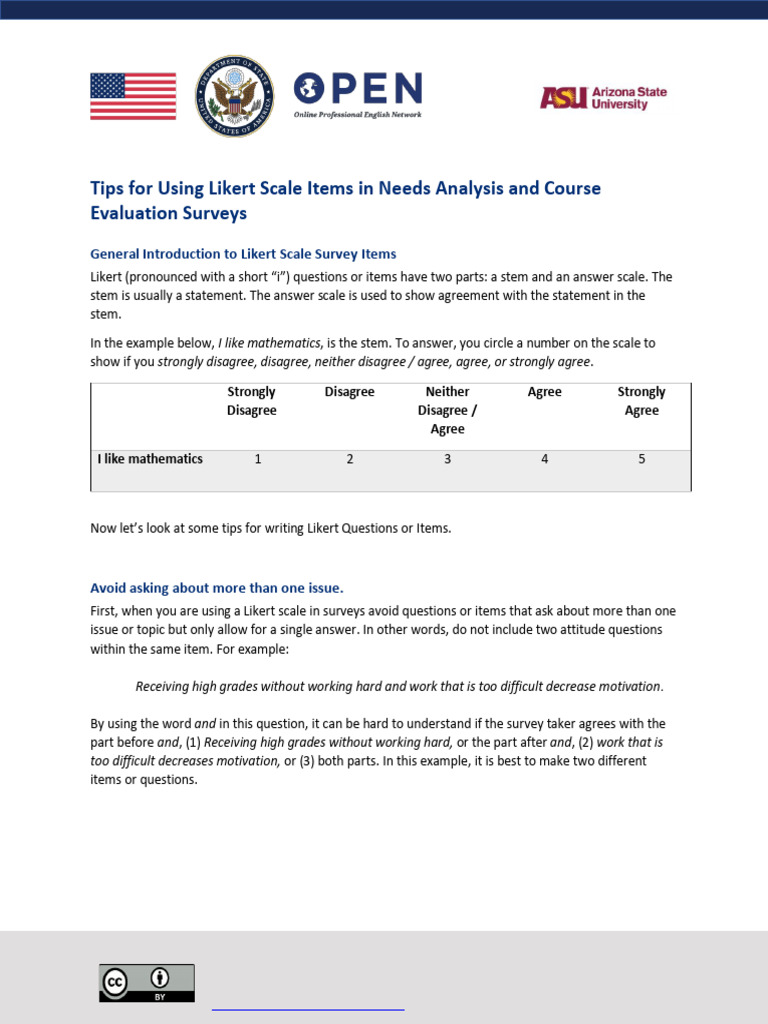 Tips for Effective Likert Scale Surveys | PDF | Likert Scale