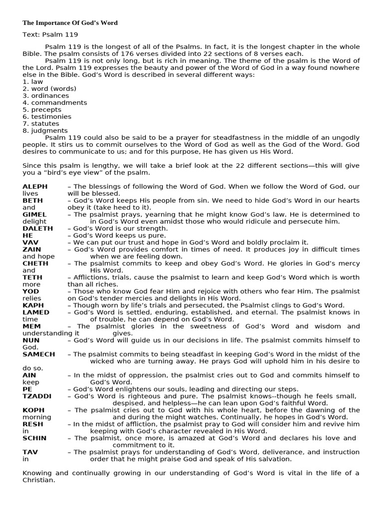 The Importance of God Lesson | PDF | Religious Belief And Doctrine ...