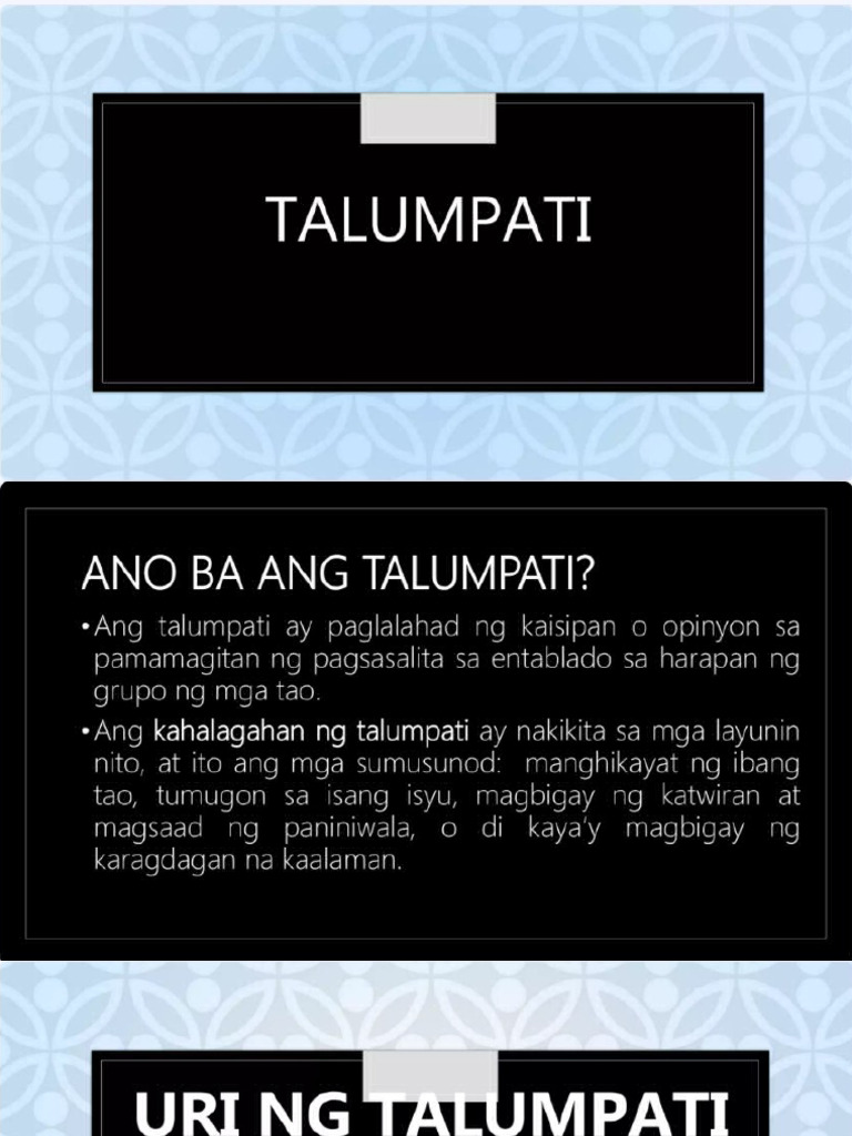 Talumpati | PDF