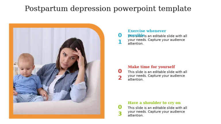 Postpartum Depression Powerpoint Template | PDF