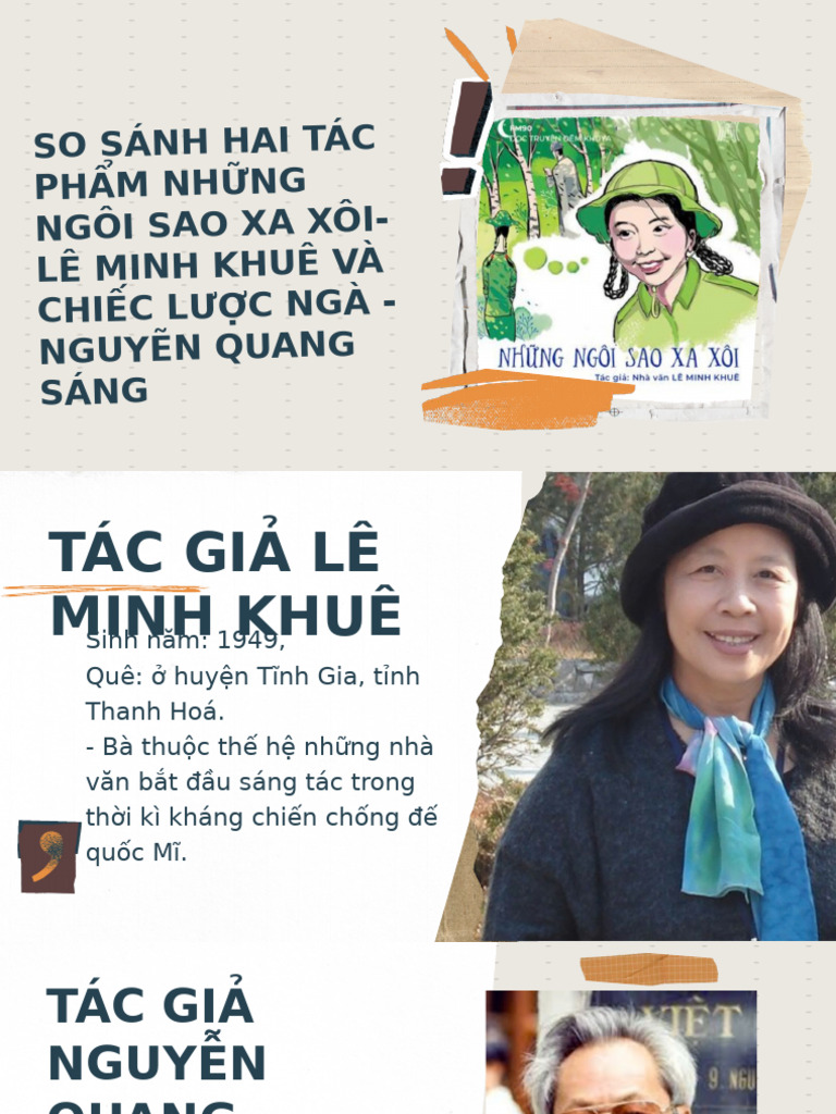 So Sánh Tác Phẩm Những Ngôi Sao Xa Xôi Và Chiếc Lược Ngà | PDF