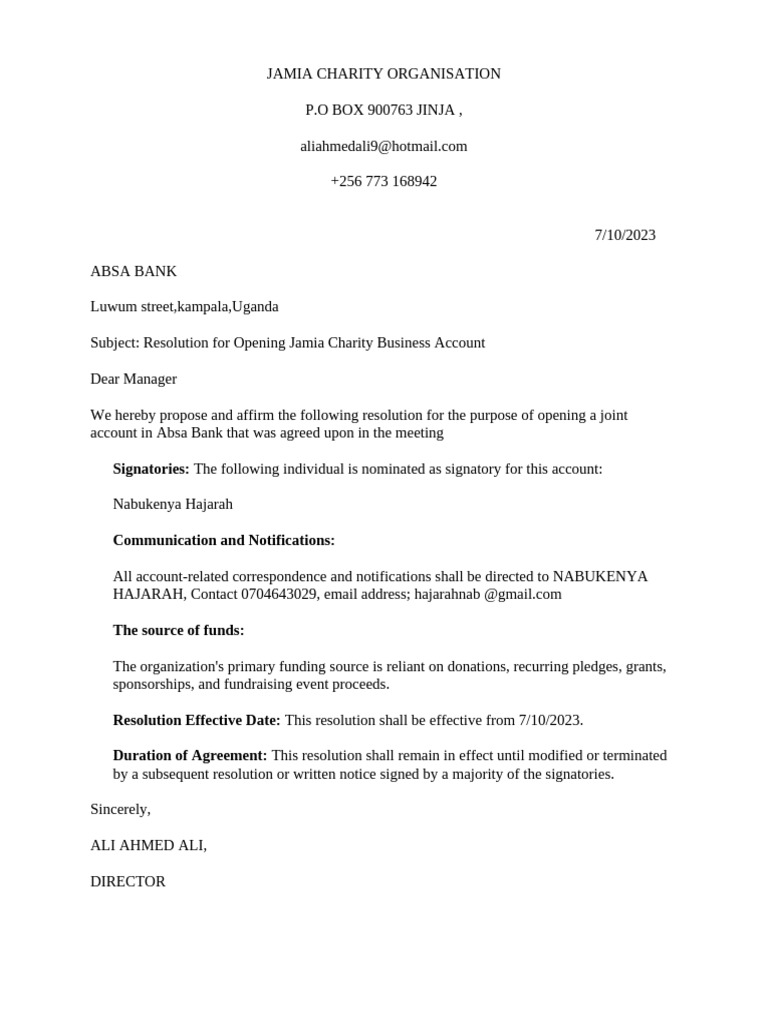 Absa Resolution 2 | PDF
